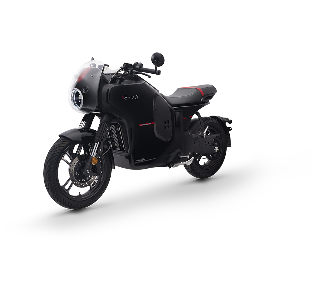 Honda E-VO: Retro Electric Cafe Racer Packs Swappable Batteries, Tops ...