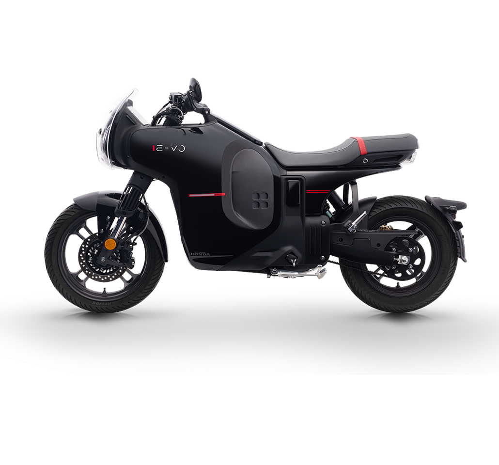Honda E-VO: Retro Electric Cafe Racer Packs Swappable Batteries, Tops ...