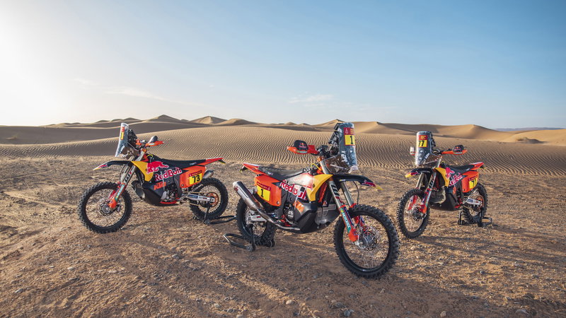 KTM reveals three Red Bull 450 Rally bikes ahead of 2026 Dakar | Visordown