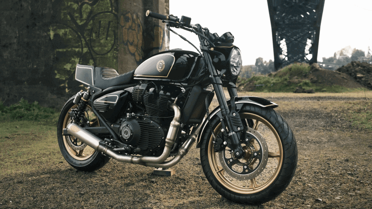 Royal Enfield Shotgun 650 transformed into retro hot rod by Roland ...