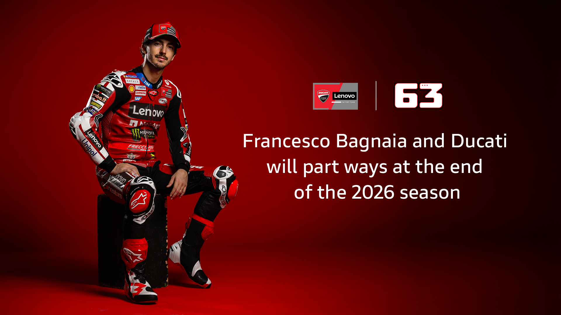 Francesco Bagnaia and Ducati will part ways at the end of the 2026 ...
